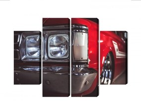 Vícedílný obraz Světlomet Na Staré Auto Nedostatek Nedostatek Přírodní plátno 160x120