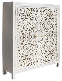 Massive home | Vysoká komoda MARRAKESCH 140cm bílé mangové dřevo