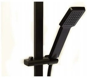 Gamma Zn3, sprchový sloup s ruční sprchovou hlavicí 62cm, černá matná, GMA-ZN3-BK