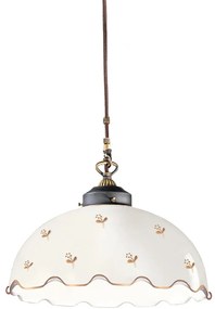 Kolarz 731.32.162- Lustr na lanku NONNA 1xE27/75W/230V pr. 36 cm květ. rose gold