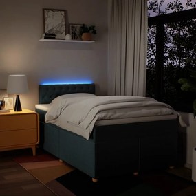 Box spring postel s matrací černá 120x190 cm textil 3288932