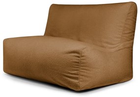 Hnědý sedací vak z textilie bouclé Sofa Seat Lounge – SLOWDOWN