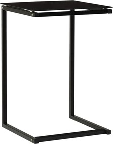 vidaXL Odkládací stolek černý 40 x 40 x 60 cm tvrzené sklo [322784]