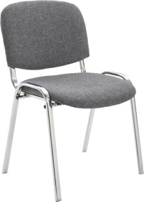 Konferenční židle Ken C látka – šedá
