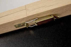 HALMAR BAGIO jídelní stůl dub artisan/černý