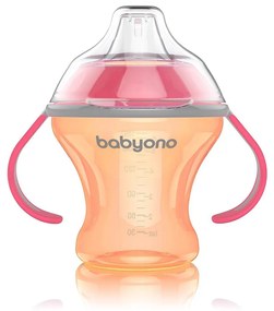 Netekoucí hrneček s měkkým náustkem Baby Ono 180 ml oranžový Barva: Oranžová