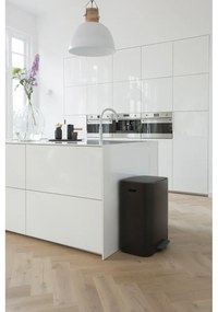 Brabantia Bo pedálový koš 2x30 l - matná černá