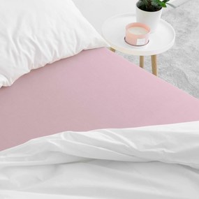 Goldea jersey elastické prostěradlo - pudrově růžové 90 x 200 cm