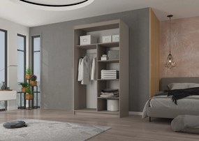 ADRK Furniture Posuvná skříň se zrcadlem ESTI 120 SW-ESI-120-K