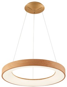 Moderní lustr Santana 38 3000K dřevo