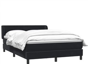 Box spring postel s matrací černá 160x210 cm samet 3317531
