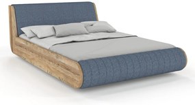 Dubová levitující postel Harald  cm - masiv 4 cm   Moření Visby - dub: Retro olej Dub přírodní 160x200