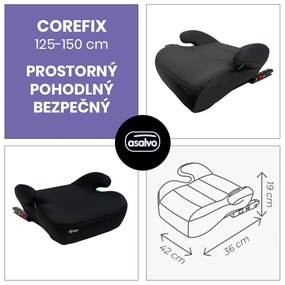 Asalvo COREFIX podsedák 125-150, grey