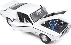 Maisto - 1968 Ford Mustang GT Cobra Jet, bílá, 1:18