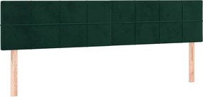 Box spring postel s matrací tmavě zelená 120x190 cm samet 3270004