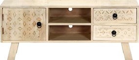 TV stolek 110 x 30 x 44 cm masivní mangovníkové dřevo 282869