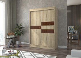 ADRK Furniture Skříň s posuvnými dveřmi a lacobelem BATIA 150 ADRK-SW-BAT-S-CHL-150