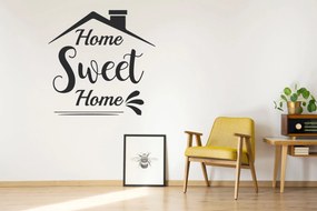 Lepy.cz Samolepka na zeď Sweet home Velikost (šířka x výška): 40x40cm, Barevná varianta: Pastelová oranžová