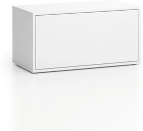 Nízká skříňka LAYERS, výklopná, 800 x 400 x 394 mm, bílá