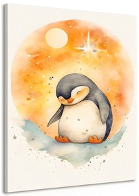 Obraz zasněný tučňáček Varianta: 80x120