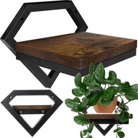 Závěsná nástěnná police Ruhhy 24253 ve stylu loft