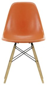 Eames Fiberglass chair DSW javor oranžová Vitra