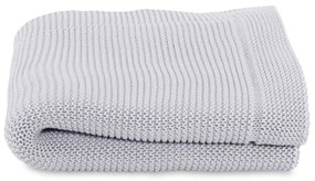 CHICCO Deka pletená Tricot Blanket Light Grey 70x90 cm