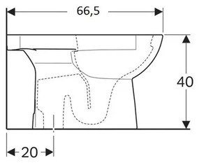 Geberit Selnova WC mísa, 500.151.01.1