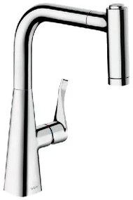 Hansgrohe M71 - Dřezová baterie Metris s výsuvnou sprškou, sBox, EcoSmart, chrom 73823000