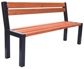 ROJAPLAST Parková lavice - OPOLANY, dřevěná/kovová