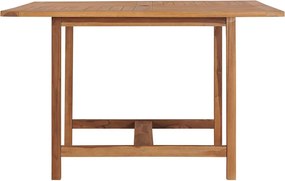 Zahradní jídelní stůl 110 x 110 x 75 cm masivní teak 318477