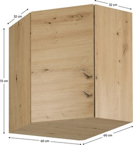 Horní skříňka, dub artisan, LANGEN G60N