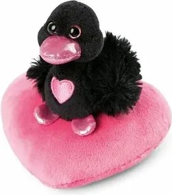 NICI plyš Love Černá labuť se srdíčkem 10cm / GREEN kolekce / od 0 měs