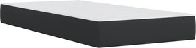 Box spring postel s matrací černá 90x200 cm umělá kůže 3290704
