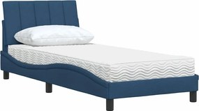 Postel s matrací Hanko modrá 90 x 200 cm textil 3310509
