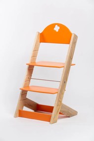 Lucas Wood Style rostoucí židle NATURE - jasan/oranžová