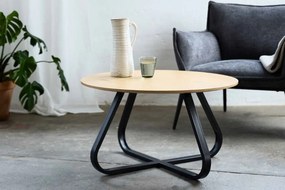 Designový konferenční stolek Valenzuela 80 cm vzor dub