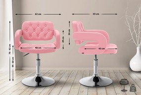 Relaxační křeslo Dublin umělá kůže – růžová