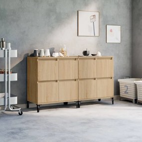 Příborníky 2 ks dub sonoma 60 x 35 x 70 cm kompozitní dřevo 3185762