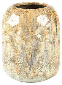Villa Collection Kameninová váza Lilje Sand/Light Blue 17 cm