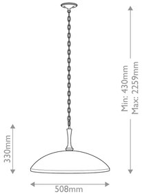 Kichler KL-DELAROSA-P-BK - Lustr na řetězu DELAROSA 1xE27/60W/230V černá/mosaz