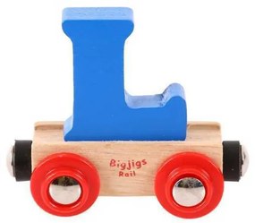 Bigjigs Rail Vagónek dřevěné vláčkodráhy Písmeno L
