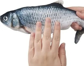 Flamingo Flounder Elektronická hračka pro kočky Ryba šedá 29cm