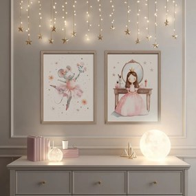 Dětský obrázek 30x40 cm Mouse Ballerina – Styler