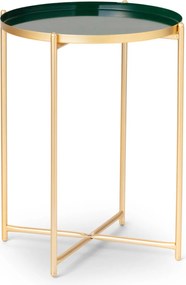 Odkládací stolek ELLA Ø 30 cm, zlatý