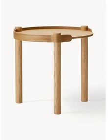 Kulatý odkládací stolek z dubového dřeva Woody