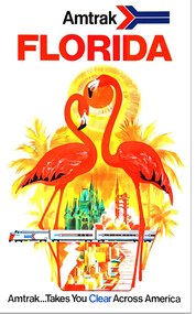 Retro cedule - Florida Travel Poster