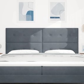 Čelo postele Tmavě šedá 200 cm samet 3337868
