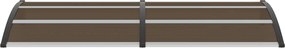 vidaXL Vchodová stříška 240 x 100 cm polykarbonát [45636] Barva: Černá a průhledná