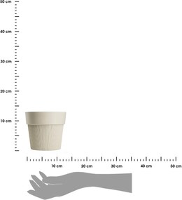 Květináč SILVA LINE 12,7x14,5 cm béžový